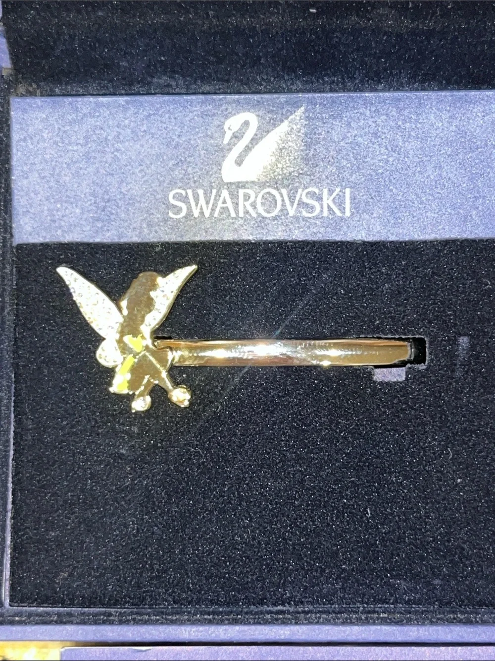 Swarovski | Jewelry | Swarovski Silver Tinker Bell Barrette Green And ...